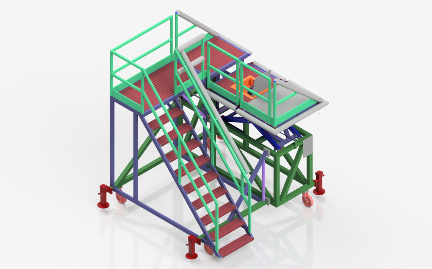 Variable Height Cargo Stand | ALTEC Aluminium-Technik GmbH